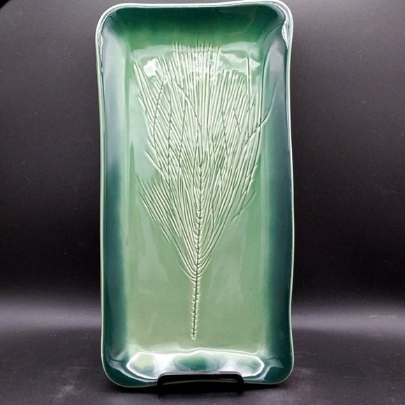 Kay Wayne | Dining | Kay Wayne Signed Studio Art Pottery Green Pine ...
